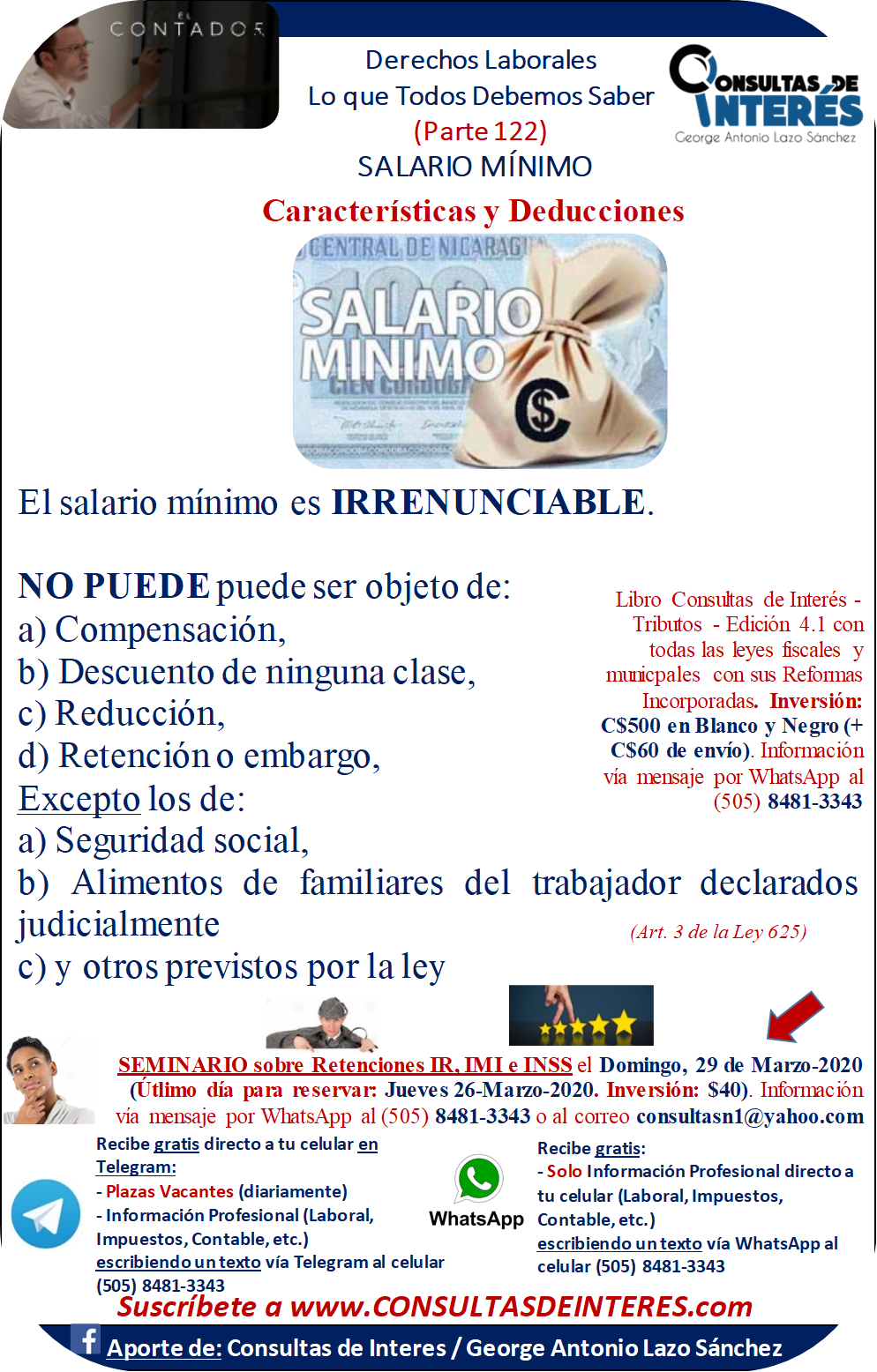 Consultas de Interés: MITRAB: Salario Mínimo - Características y ...