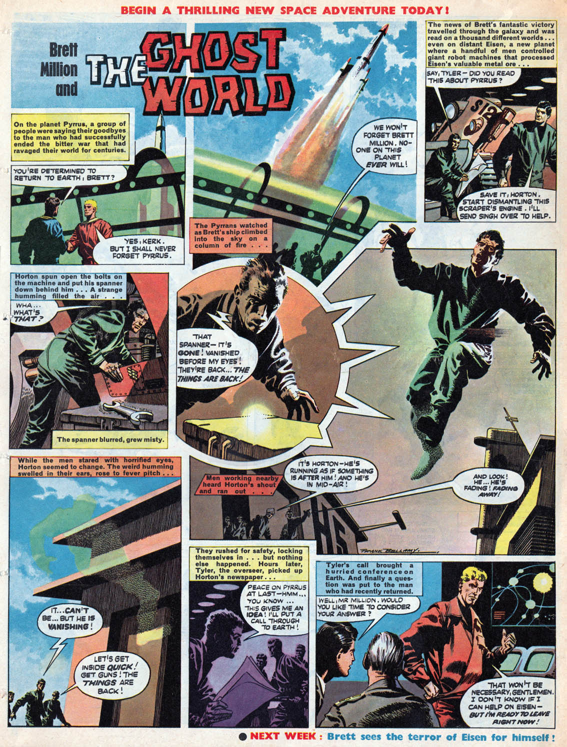 BLIMEY! The Blog of British Comics: Frank Bellamy's GHOST WORLD (1963)