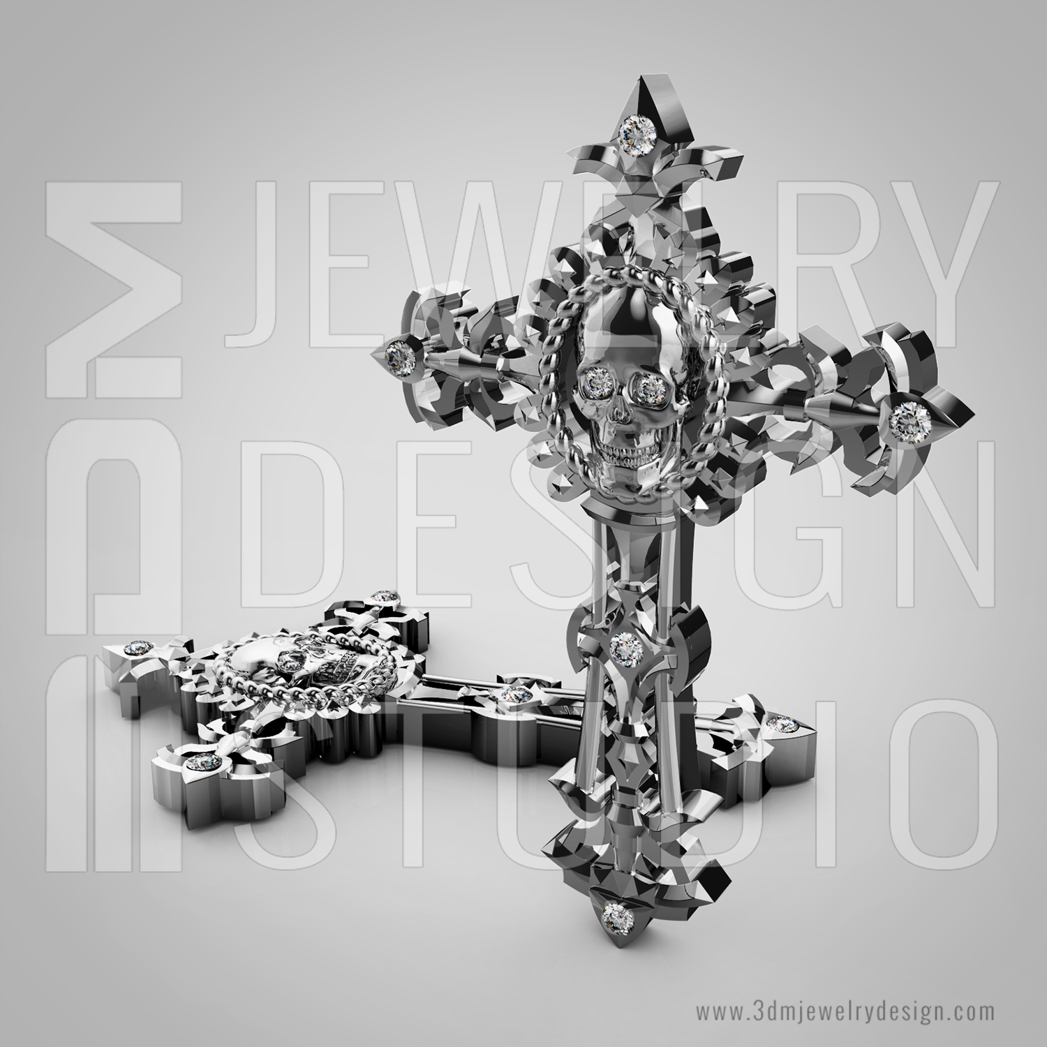 Skull cross pendant development transformation from sketch to finished ...