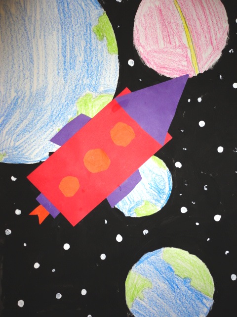 Thomas Elementary Art: 1st Grade Rockets in Space