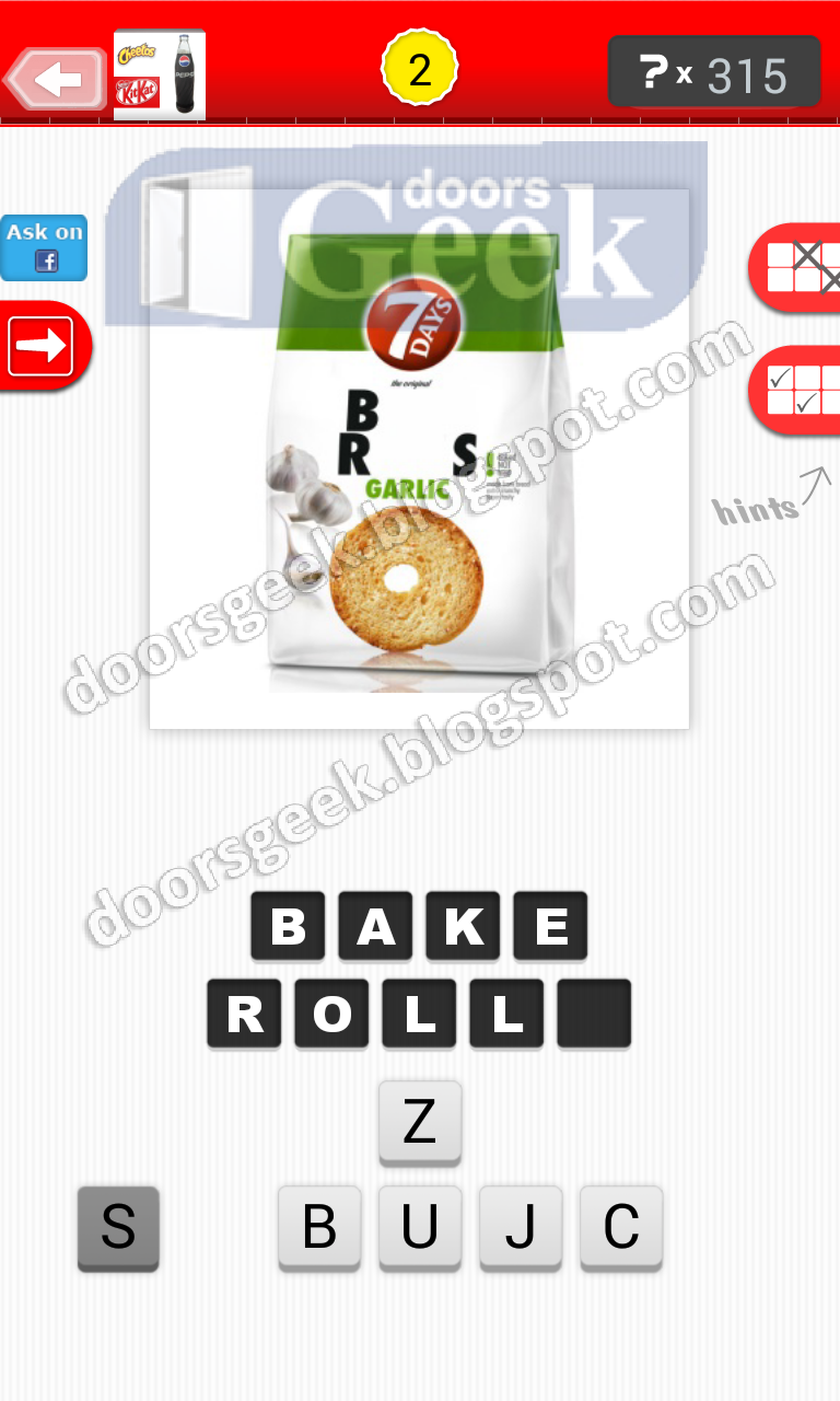 Guess The Food [Level 20-2] answer ~ Doors Geek