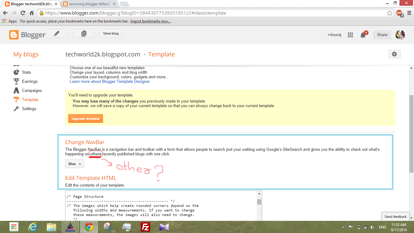 Found a spelling mistake on google , a real one . Blogger