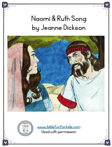 Ruth Songs & Ideas | Bible Fun For Kids