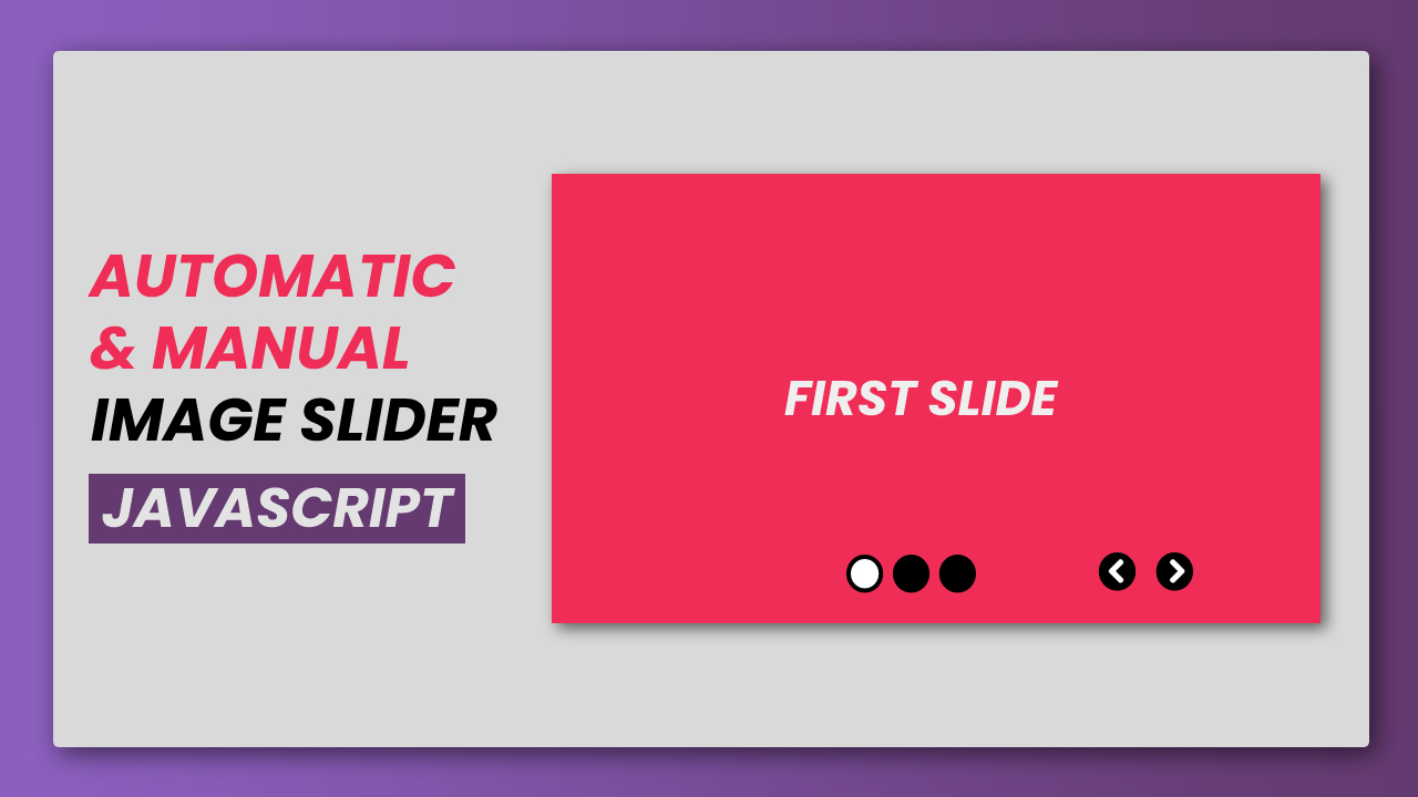 Automatic And Manual Responsive Image Slider Html Css And Javascript 5694