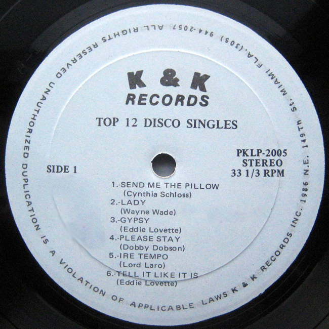 ROOTSBLOGSPOT : V.A. - Top 12 Disco Singles (LP)