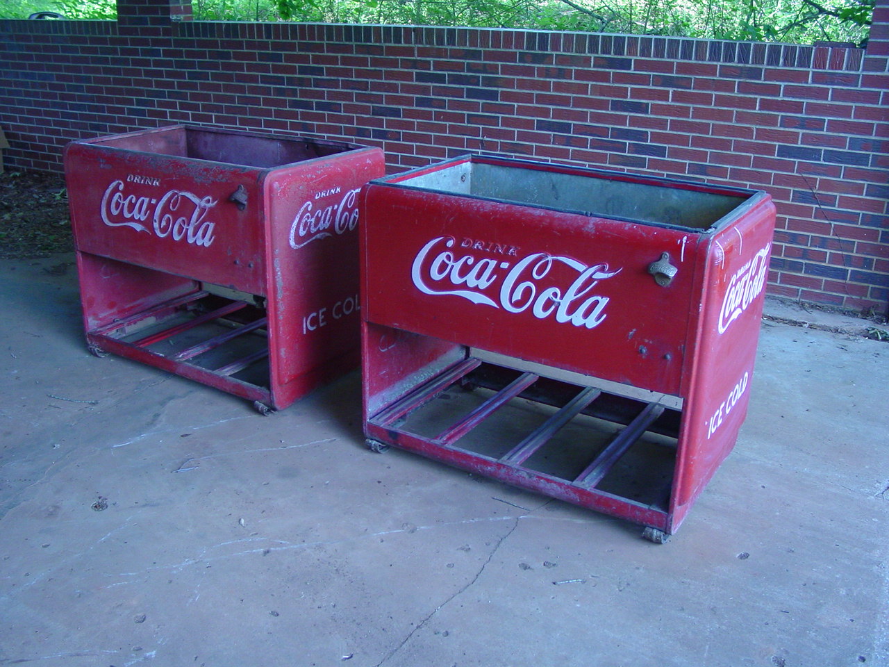 Coca Cola Ice Boxes for inside a store