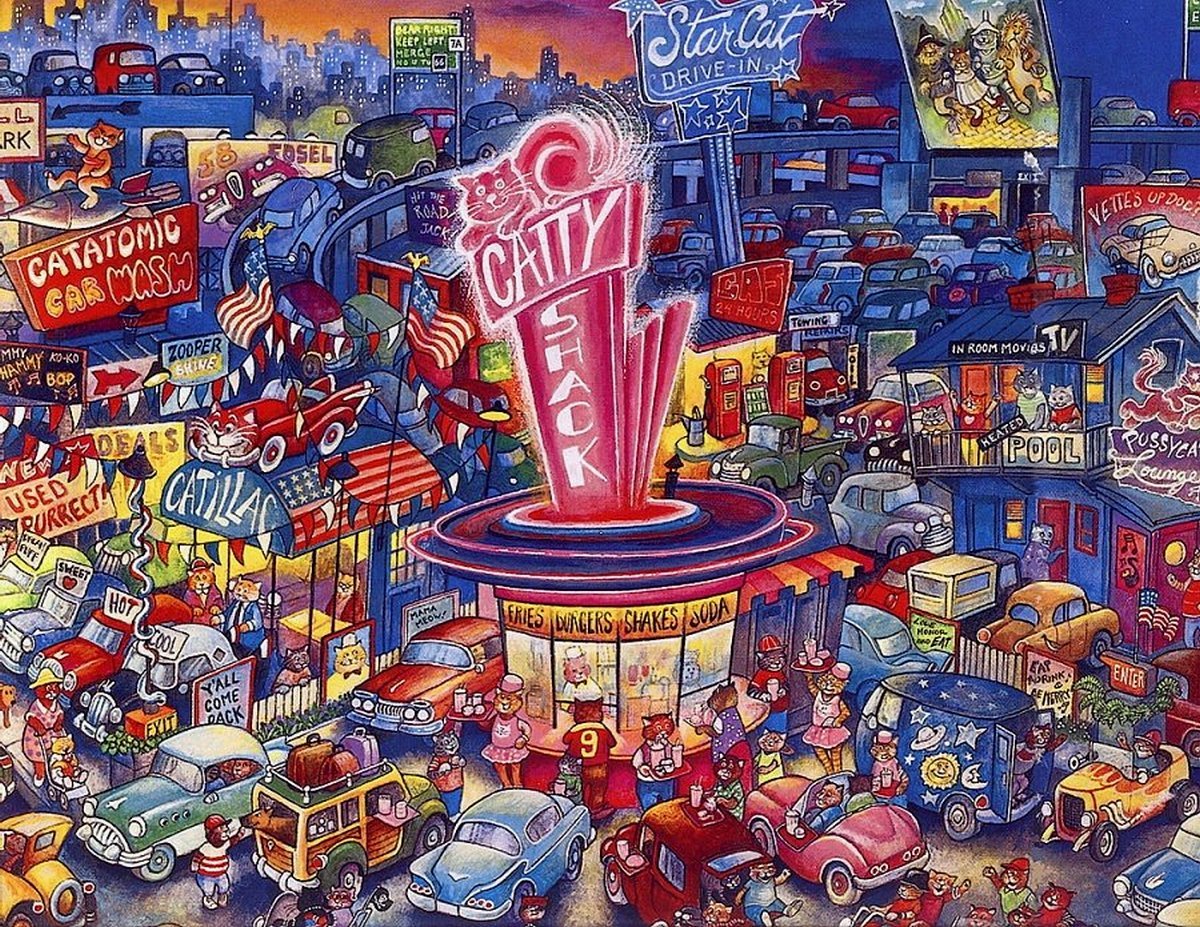 Коллекция картинок: Сказочный мир от Bill Bell ( не только кошки)