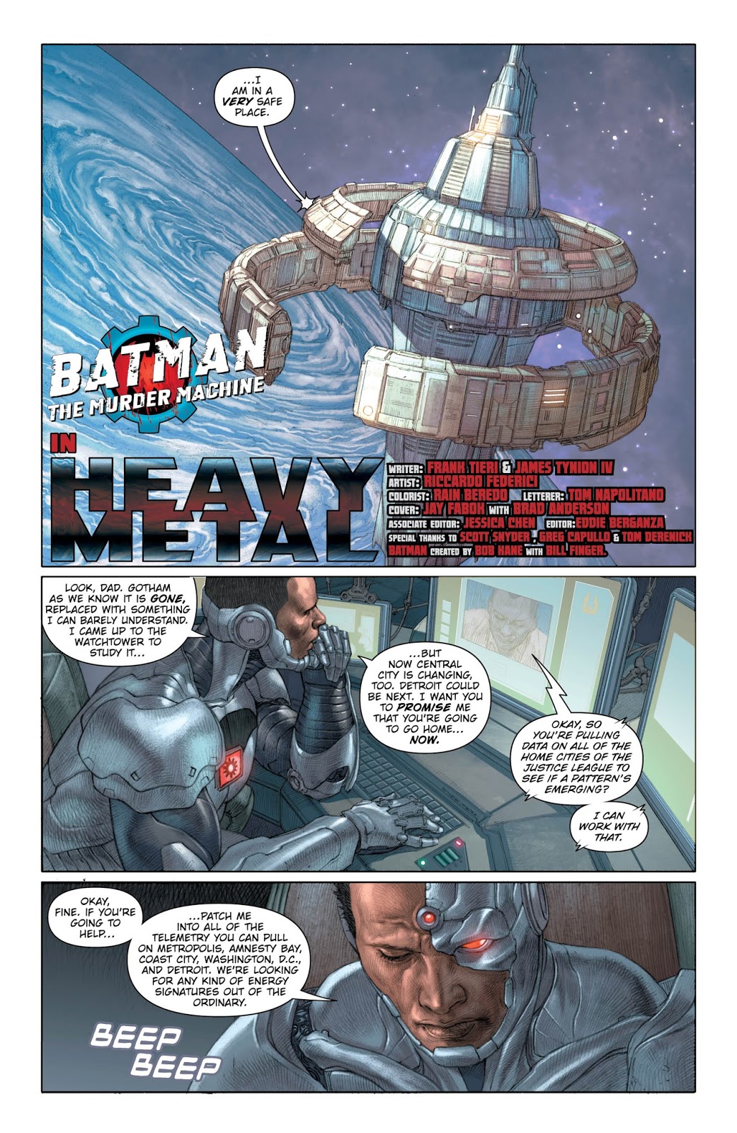 Weird Science DC Comics: PREVIEW: Batman: The Murder Machine #1