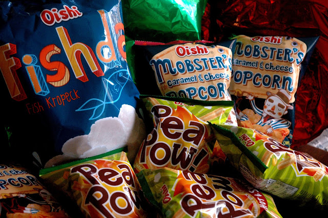 DUDE FOR FOOD: Time for Some Serious Munchies: Oishi's Brand New Snacks