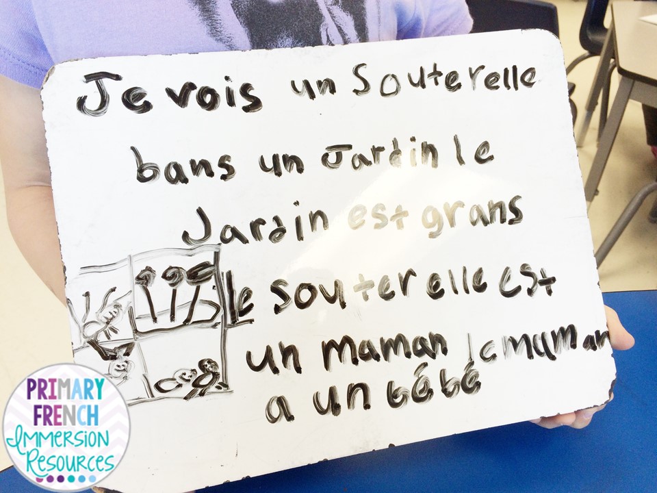 Practicing telling/writing stories - Primary French Immersion Resources