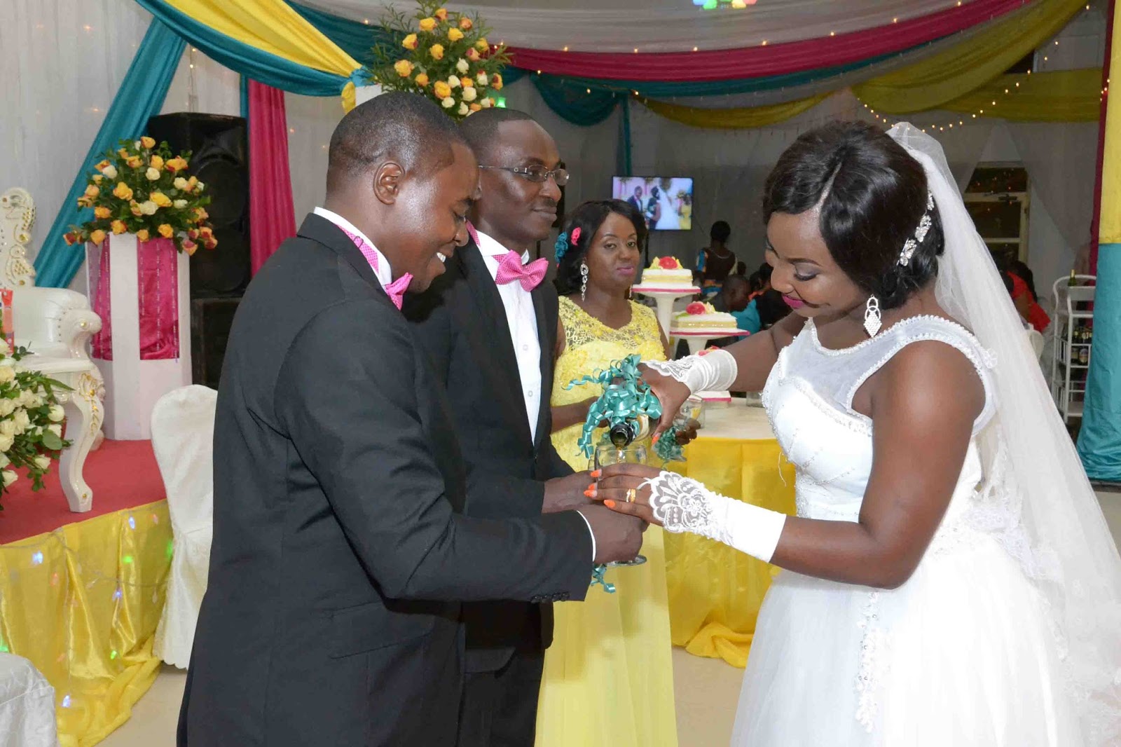 Ezra & Antonia Wedding Ceremony Held at Sinza Multpurpse Hall Dar es ...