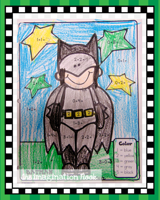 Classroom Freebies Too: Super Hero - Touch Point Math