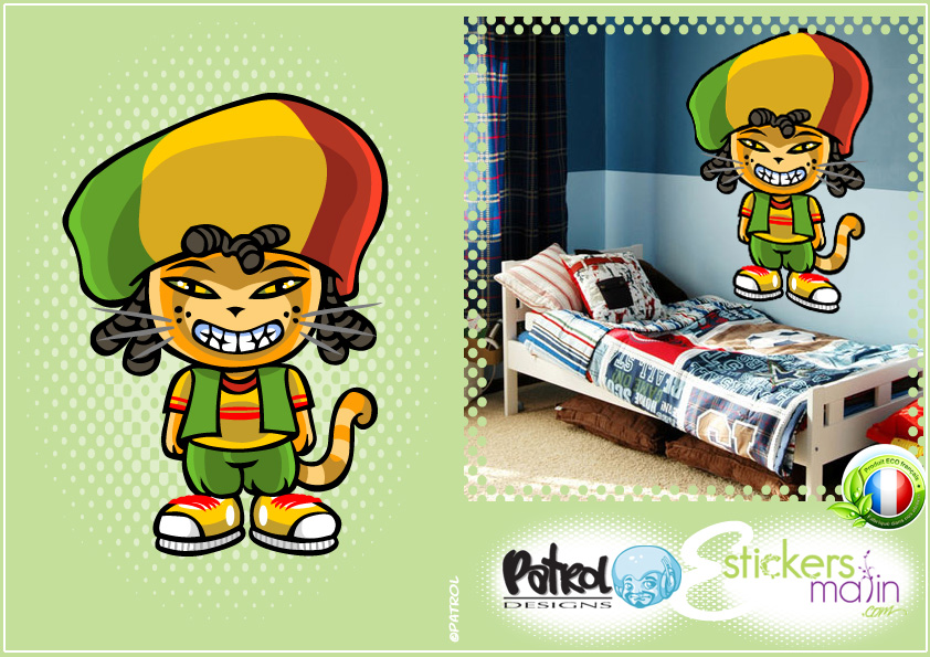 Stickers Designs: Stickers Rasta chat