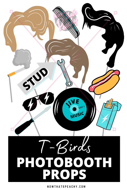 GREASE Movie 1950s theme Party Printables | EDITABLE PDFs | Now thats ...