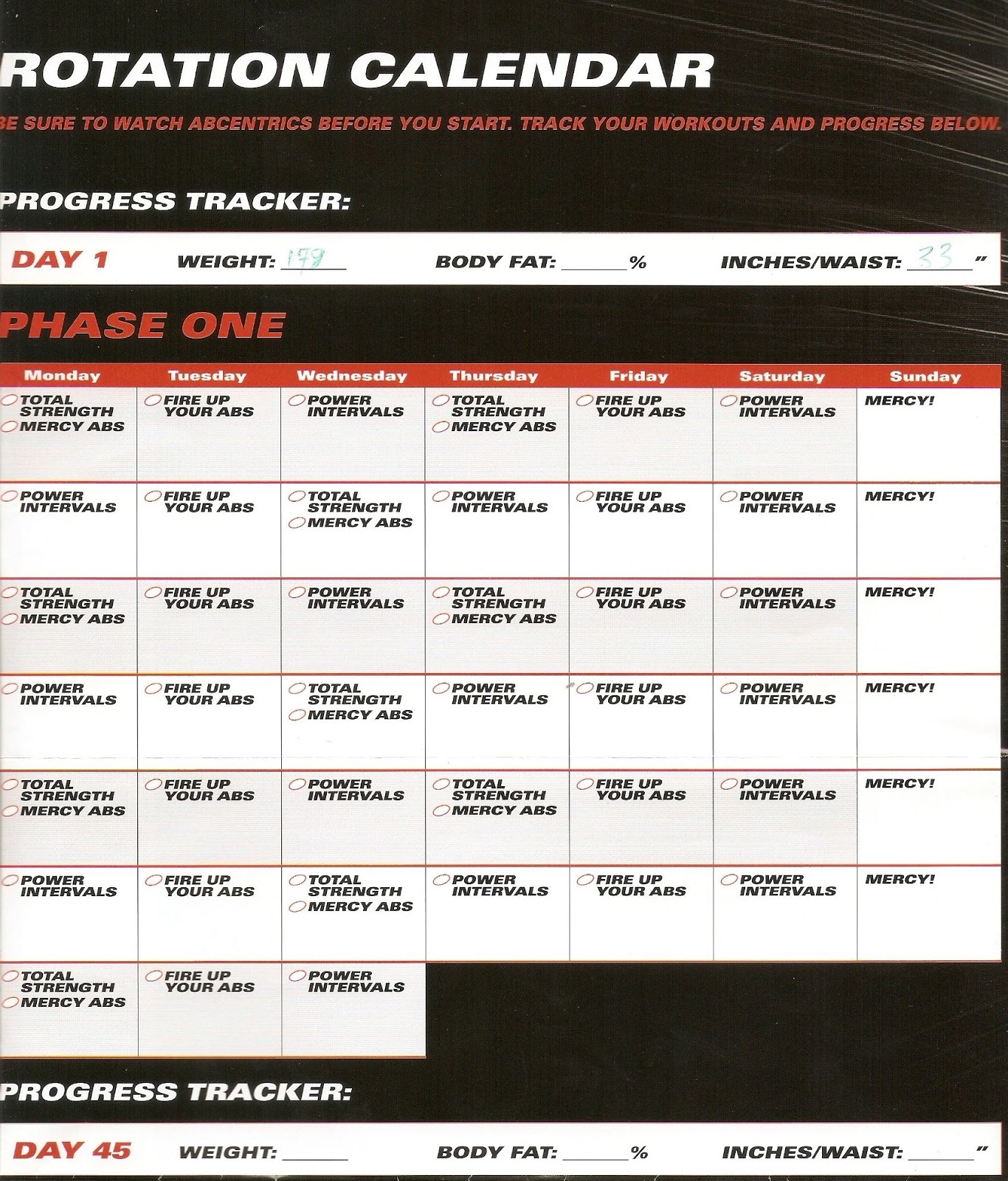 POLAND POWER - P90X® P90X2® INSANITY® BODY BEAST® : Program treningowy ...