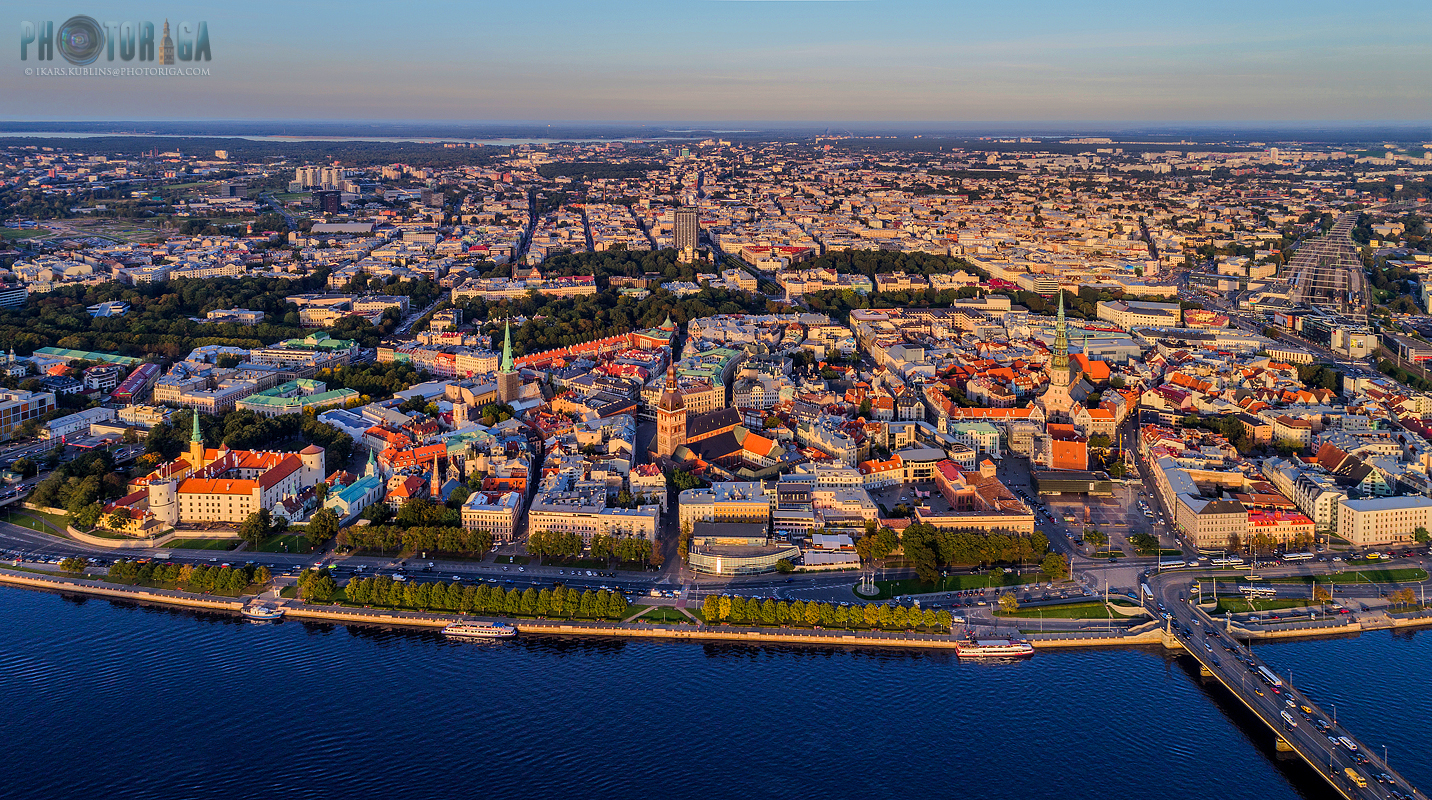 Riga centre aerial | Rīgas centra aero foto - Riga City Photos