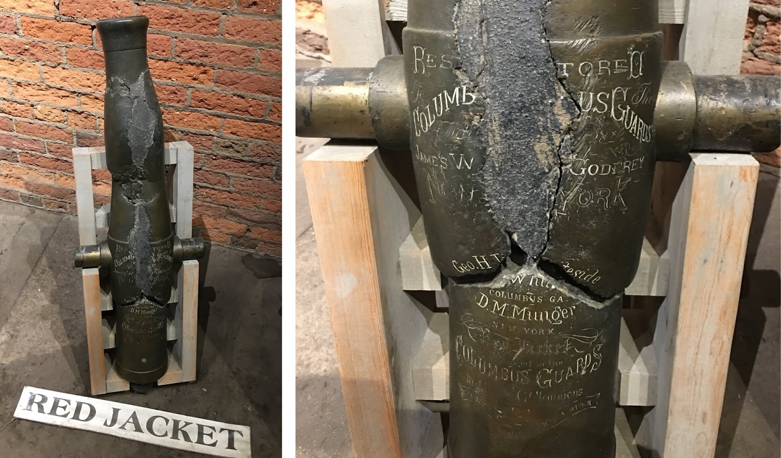 The Civil War Picket: Red Jacket: A reconstructed cannon, colorful coat ...