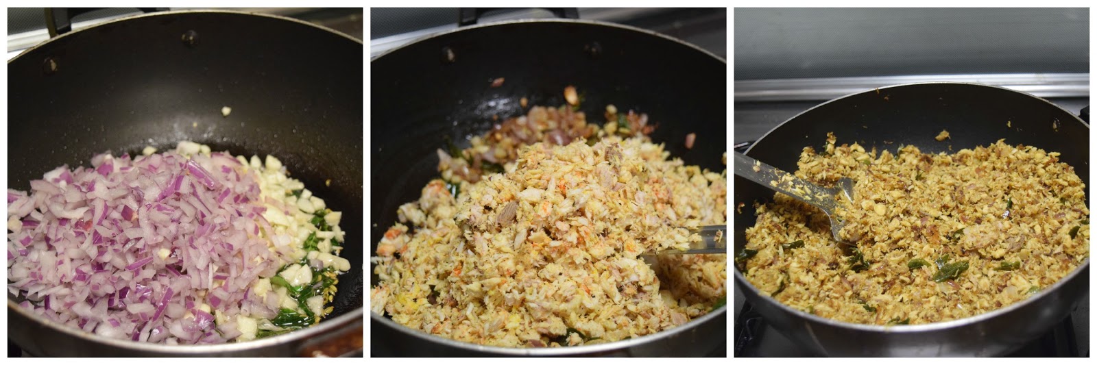 Poornima's Cook Book: Shark Puttu / Fish Puttu / Sura Puttu, சுறா ...