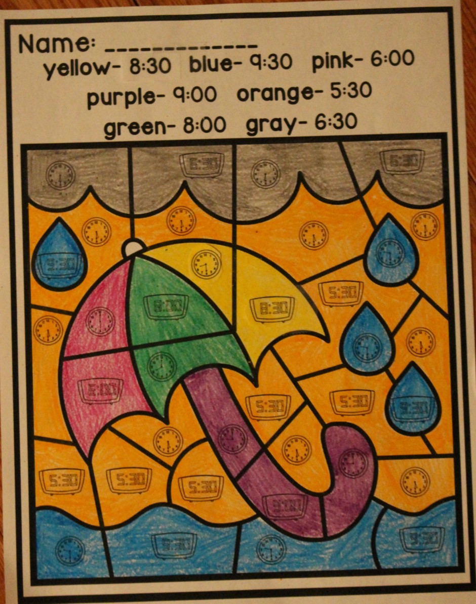 Weather~ Color by Code | Mrs. Black's Bees