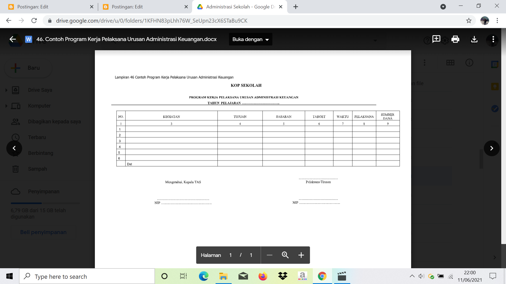 Contoh Program Kerja Pelaksana Urusan Administrasi Keuangan - antapedia.com