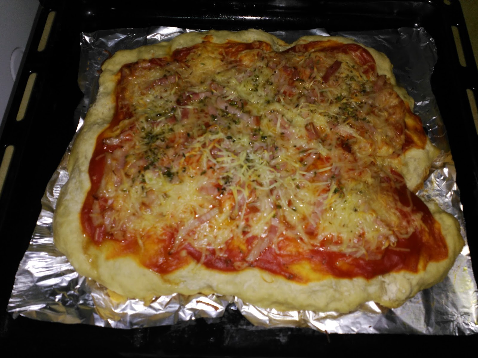 Un, Dos, Tres, Chef: Pizza casera de bacon y queso