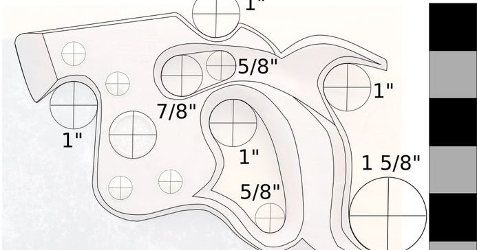 My Actual Disston D8 Thumbhole Saw Handle Template