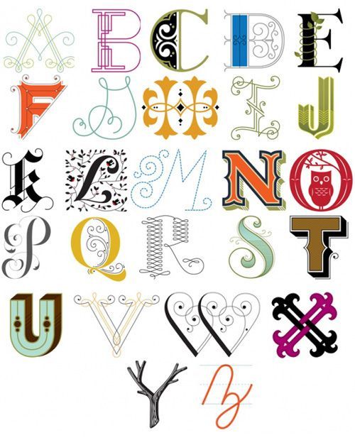 Creative Alphabet Letter Designs - Birthday Letter