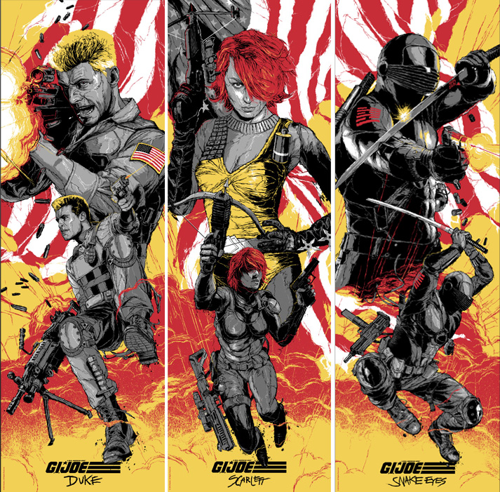 INSIDE THE ROCK POSTER FRAME BLOG: GIJOE SNAKE EYES & DUKE Posters by ...