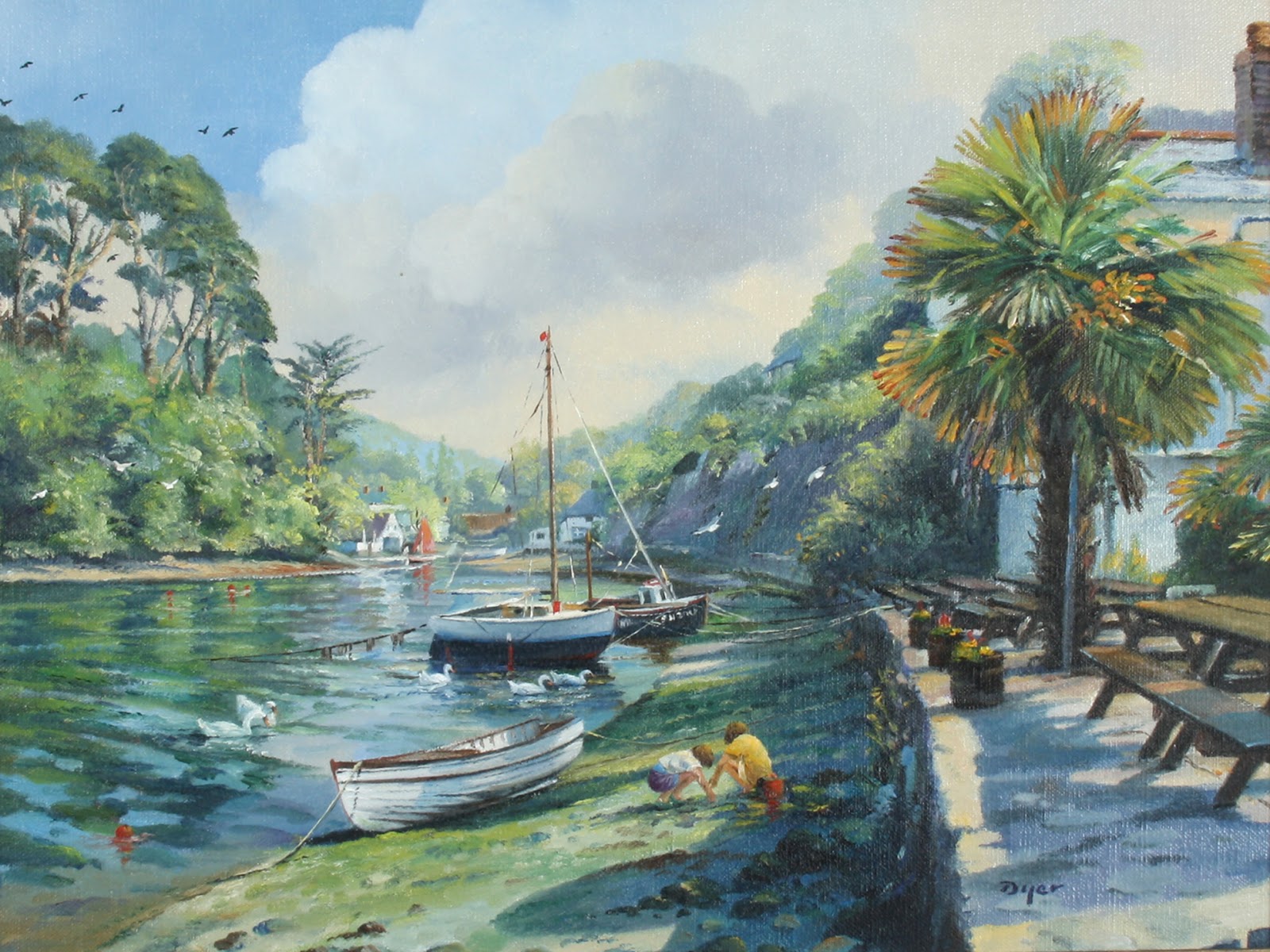 Ted Dyer, 1940 | Romantic Impressionist painter | Tutt'Art@