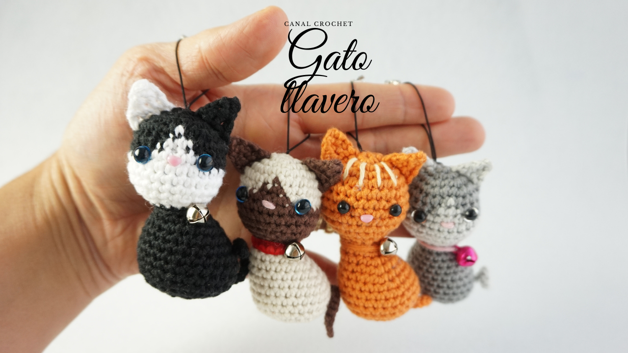 CANAL CROCHET: Gato llavero amigurumi