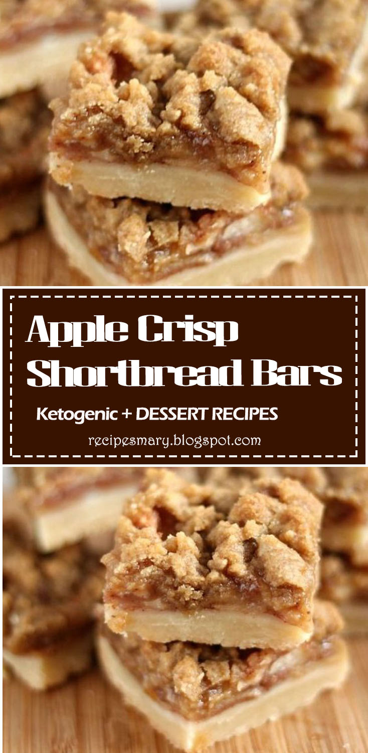 Apple Crisp Shortbread Bars - Recipes Mary