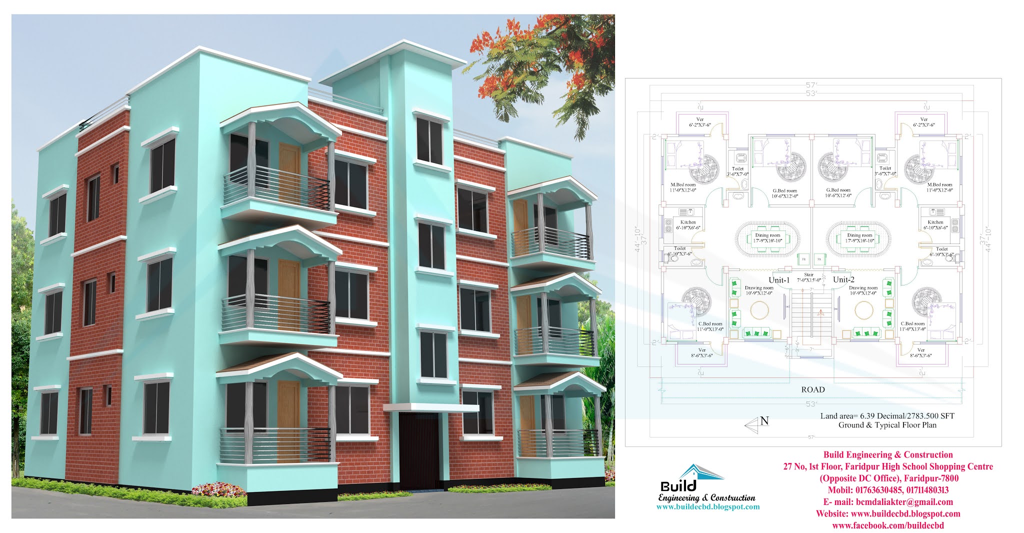 3D View with Floor plan - Build Engineering Consultant