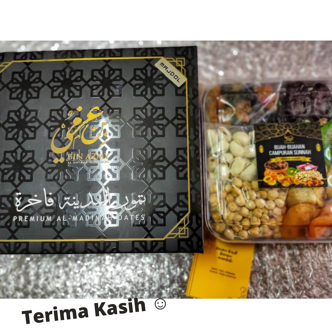 KELENGKAPAN HAJI DAN UMRAH: ORDER CUSTOMER - KURMA & BOX MAKANAN SUNNAH