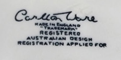 Premier Antiques: Carlton Ware - Australian Registered Designs