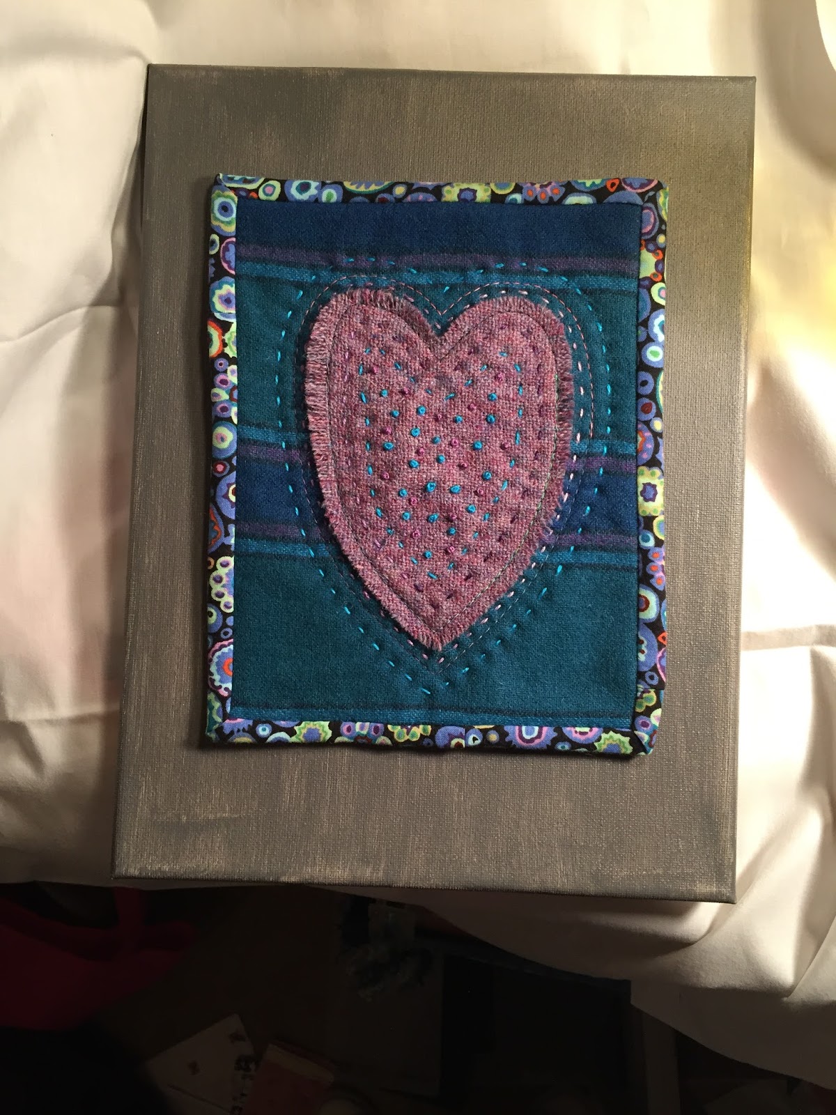 piecefullife : mini quilts on canvas