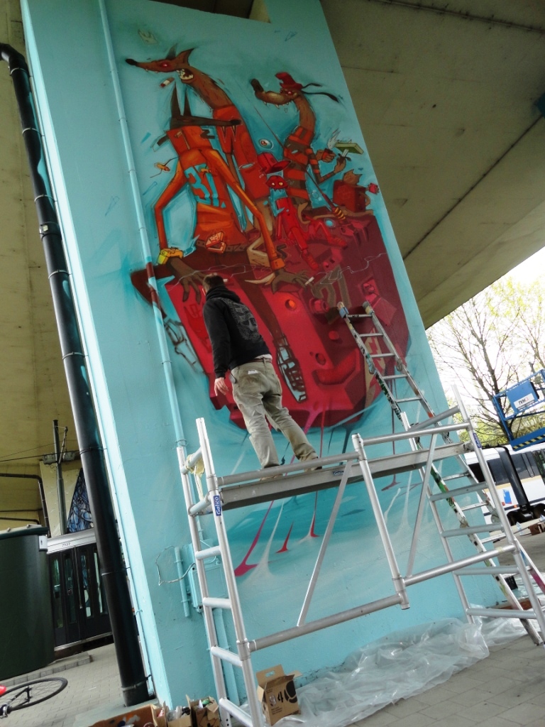 DERM X URBANA BRUSSELS Art on Train