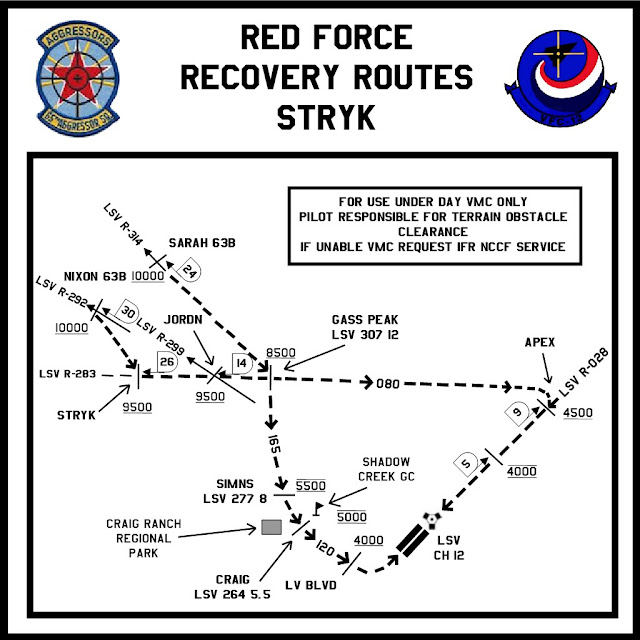 ALLIED FLYING FORCE: Navegacion: NELLIS AFB - RECOVERY ROUTES - STRYK
