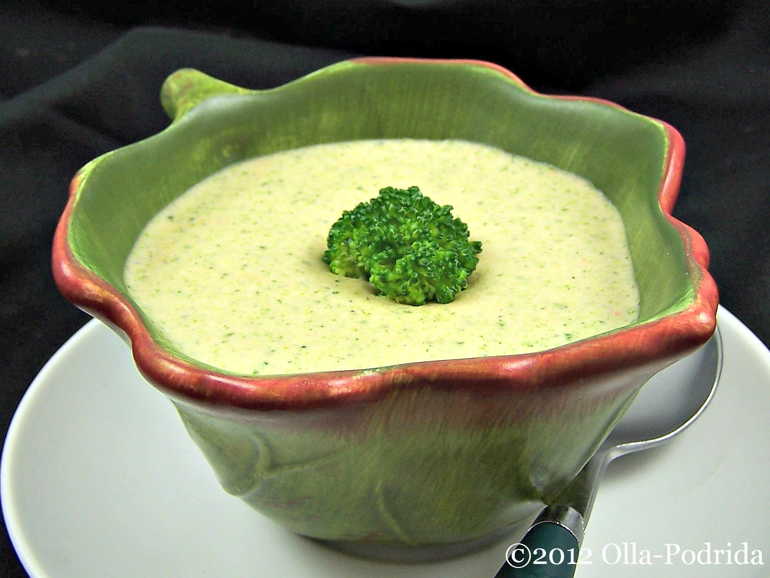 Olla-Podrida: Broccoli, Red Pepper, and Three Cheese Soup