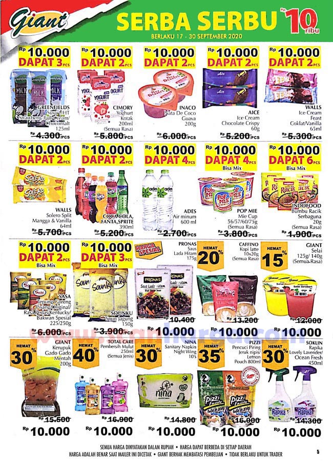 √ Katalog Giant Promo Mingguan 1 - 14 Oktober 2020 - scanharga | Harga ...