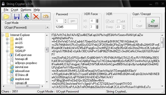 hackbard: String Crypter