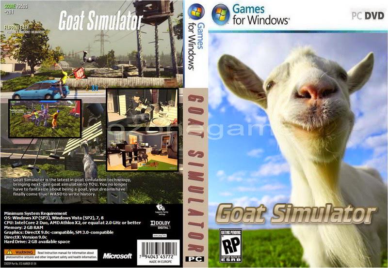 Leandro Capas: Jogo Goat Simulator PC DVD Capa
