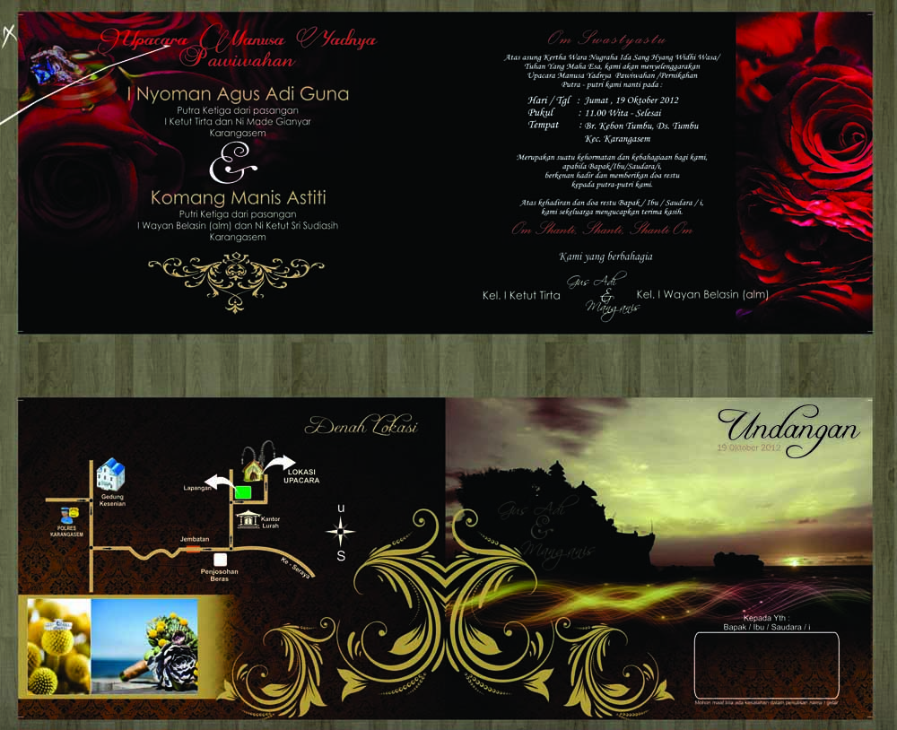 PGC ADVERTISING: Contoh Design Undangan Pernikahan