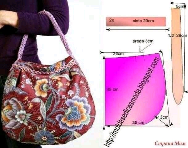 Diversos tipos de moldes de bolsas | Molde para imprimir