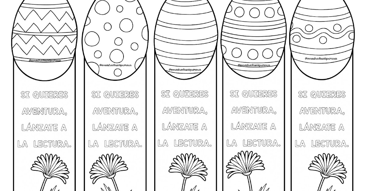 El blog de la maestra Silvia. Tercer Ciclo: MARCAPÁGINAS DE PASCUA