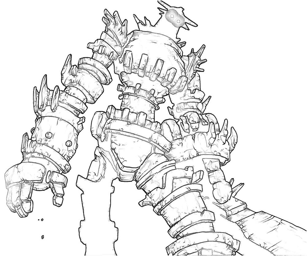 Shadow Of Colossus Coloring Pages Sketch Coloring Page