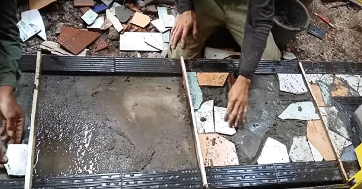 How to use waste ceramics for flooring - Ceramic tile - Home Improvement