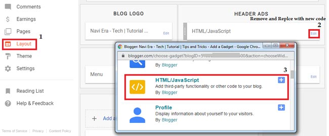 Google AdSense Asynchronous ad code implementation in blogger - Navi Era - Tech | Tutorial