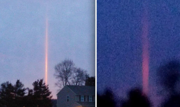 Mysterious Red Beam in New Jersey