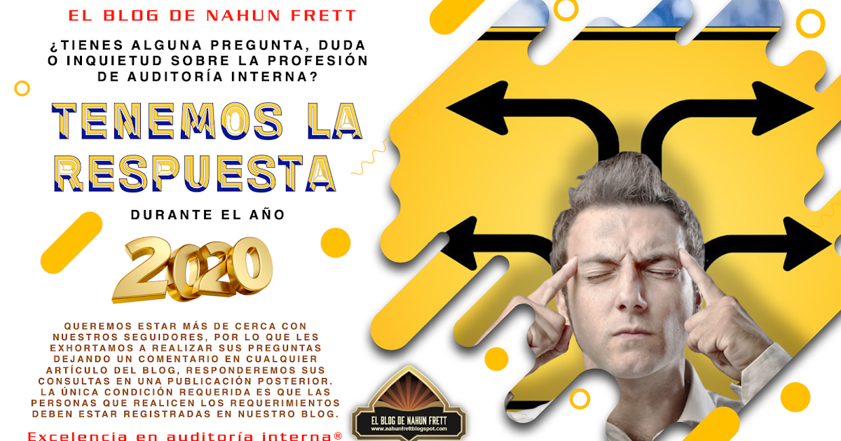 Nahun Frett: Envíanos tus preguntas sobre auditoría interna Nahun Frett: Envíanos tus preguntas sobre auditoría interna