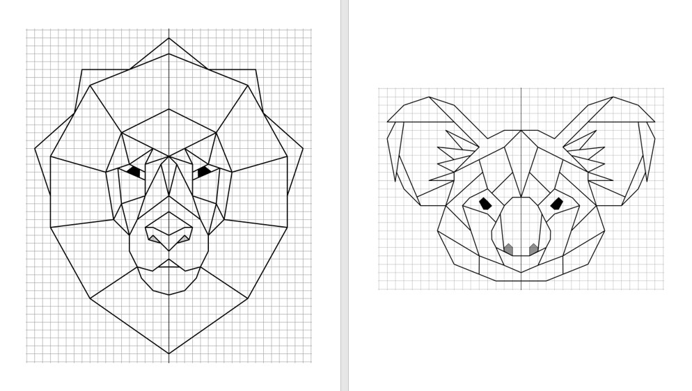 AlgoRythmes: Zoo de la symétrie v5 en CM2-6è #MathsArt